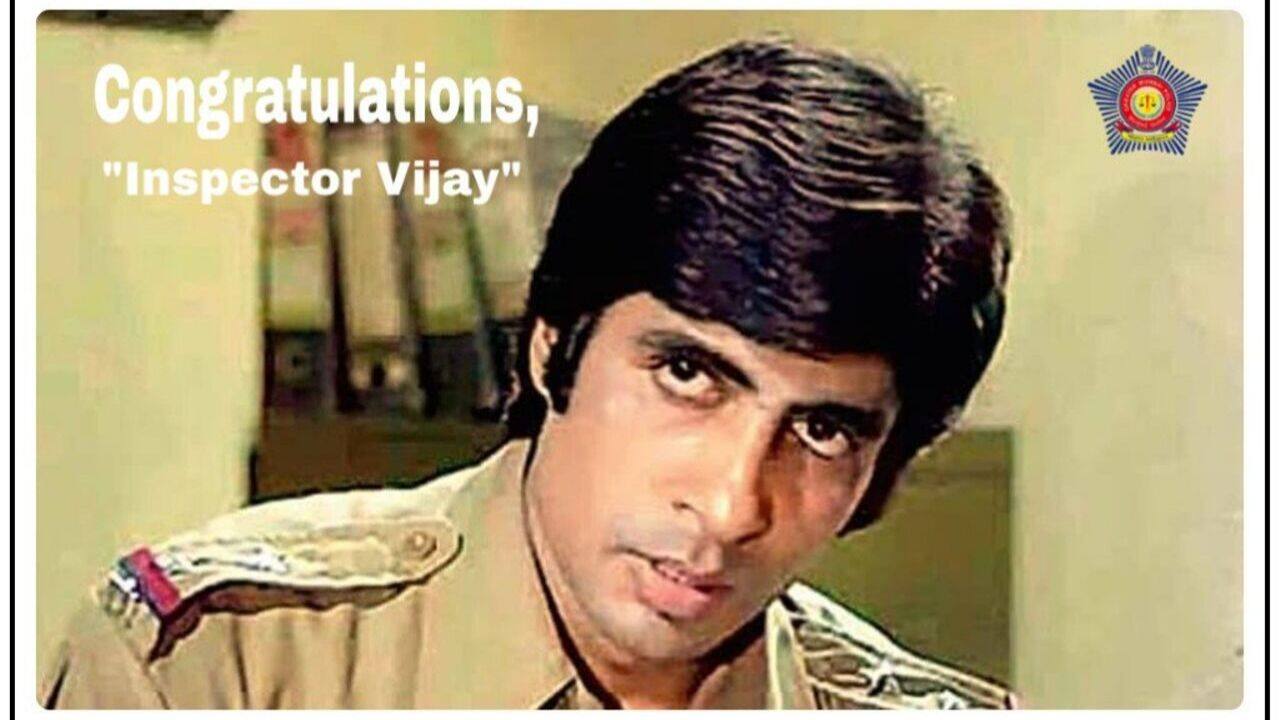 Amitabh Bachchan aka Inspector Vijay gets congratulated on Twitter by ...