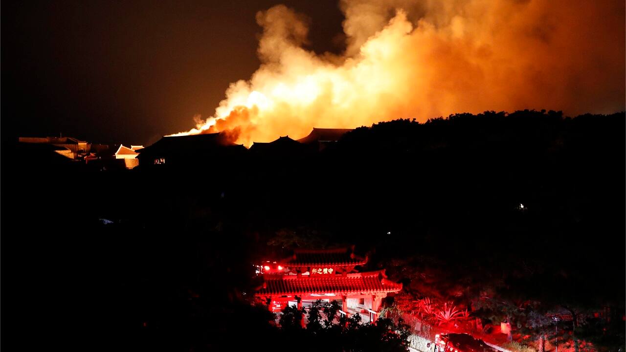 Fire engulfs Japan's Shuri Castle; blaze brought under control after ...