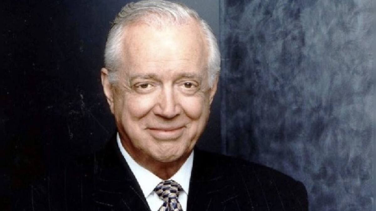 Hugh Downs, celebrated news broadcaster and entertainment presenter ...