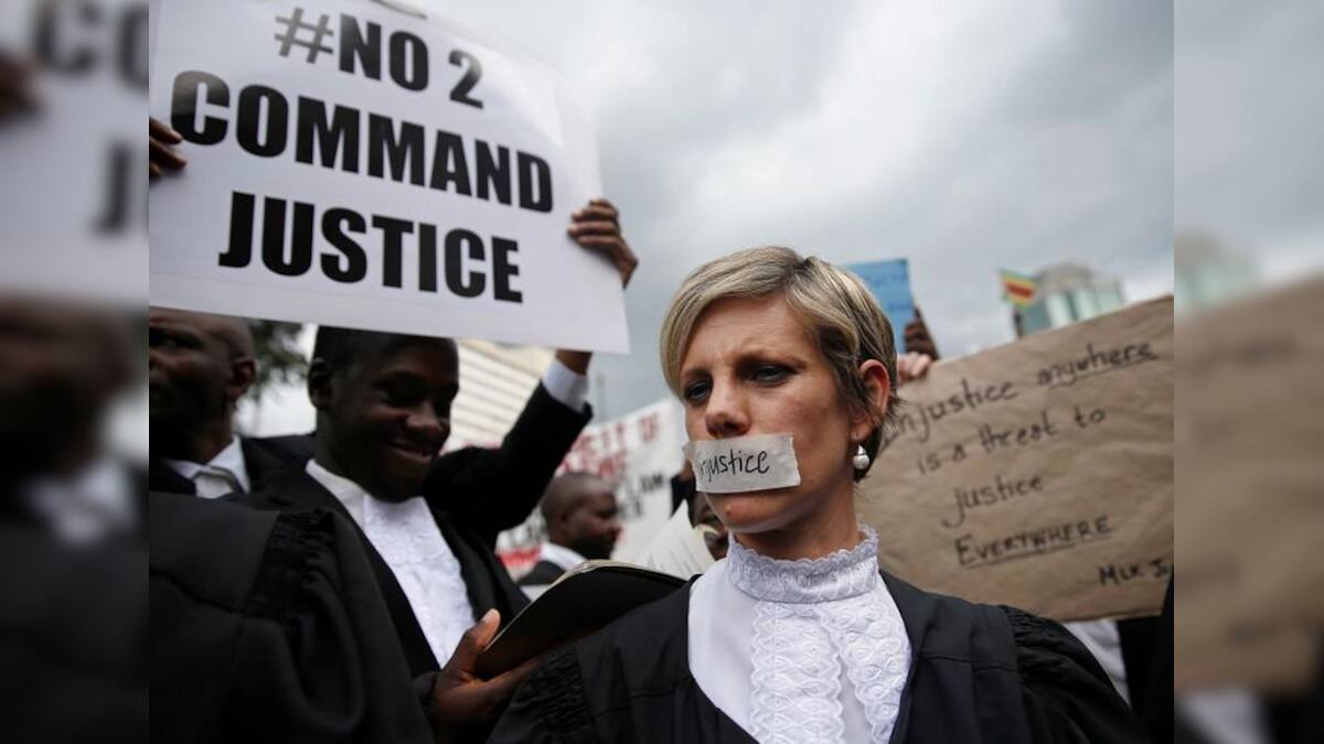 Zimbabwe's lawyers march to demand justice for jailed protesters ...