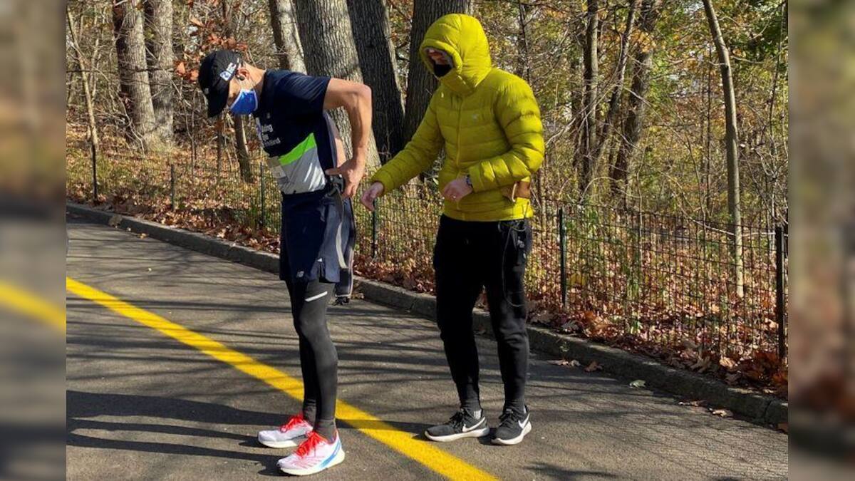 Blind man, 'born to run,' completes solo marathon with trial app to ...